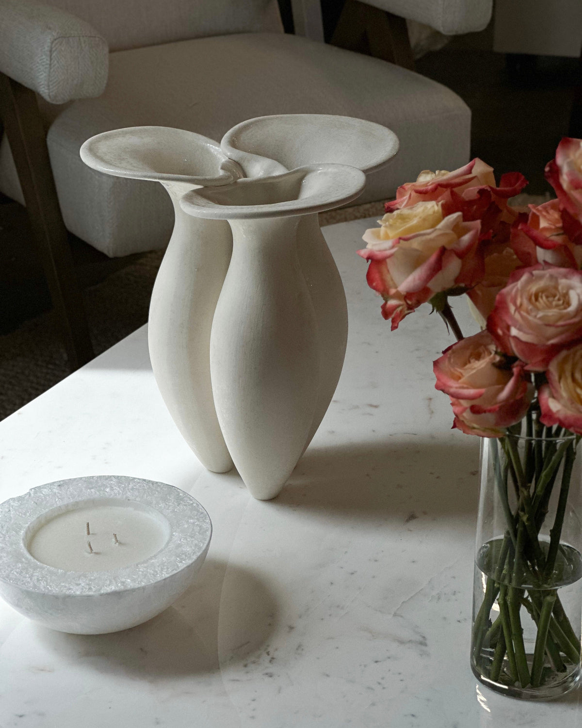 Reactive Glaze Lily Vase | Artisanal Ceramic Decor – Belaré Home